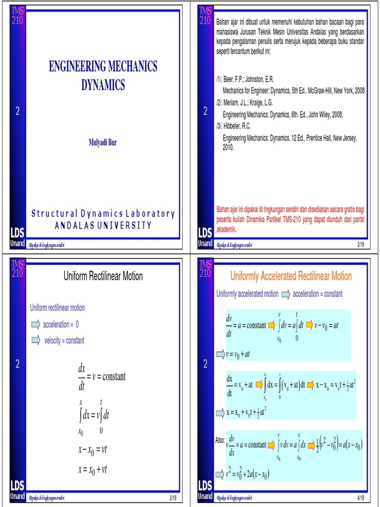 Engineering Mechanics Dynamics | PDF | Acceleration | Velocity