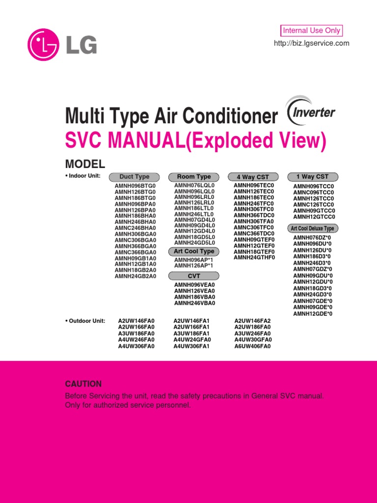 LG Multi F 3828a20097w 1 PDF | PDF | Air Conditioning | Hvac