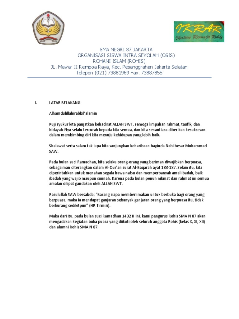 Proposal Bukber | PDF