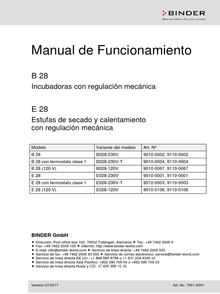 B28 - E28 - Manual de Funcionamiento 07-2017 - SP | PDF | Caldera | Temperatura