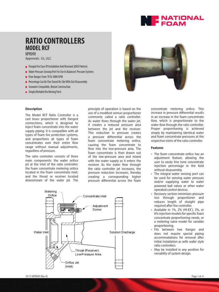 National Foam Manual | PDF | Valve | Foam
