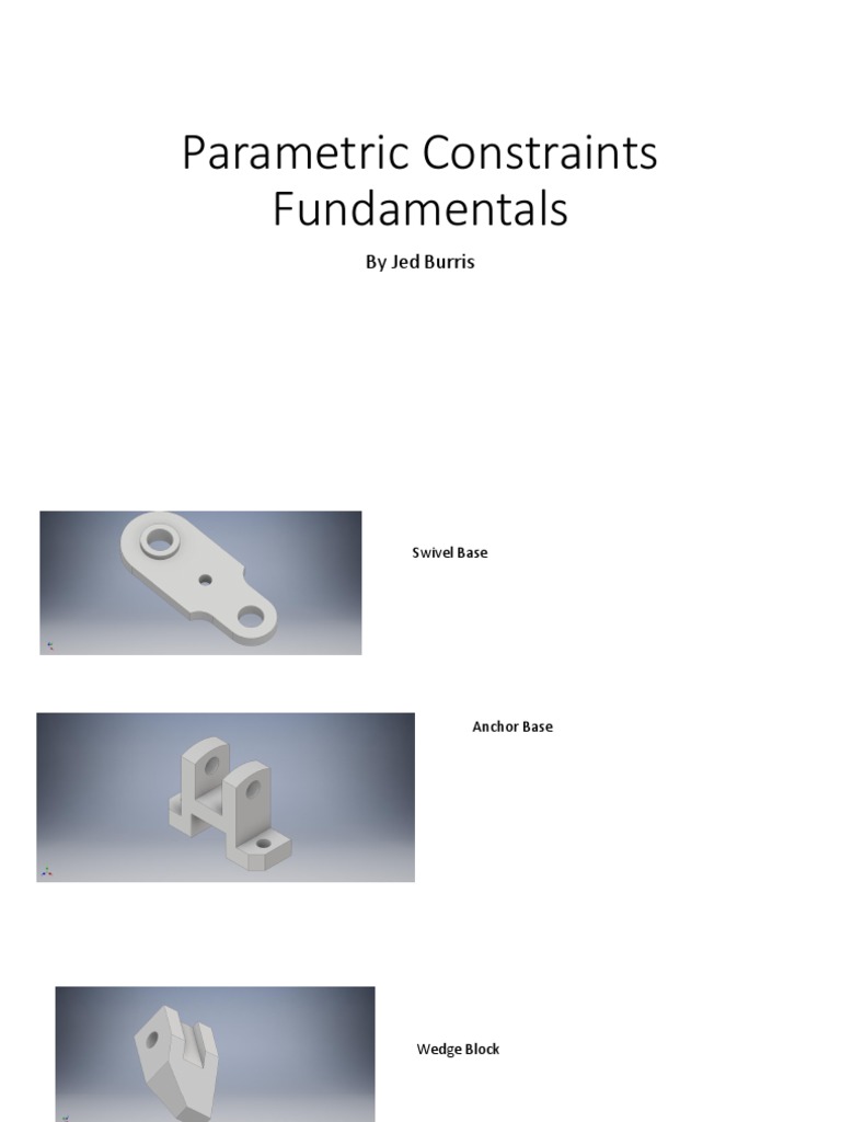 Parametric Constraints Fundamentals | PDF
