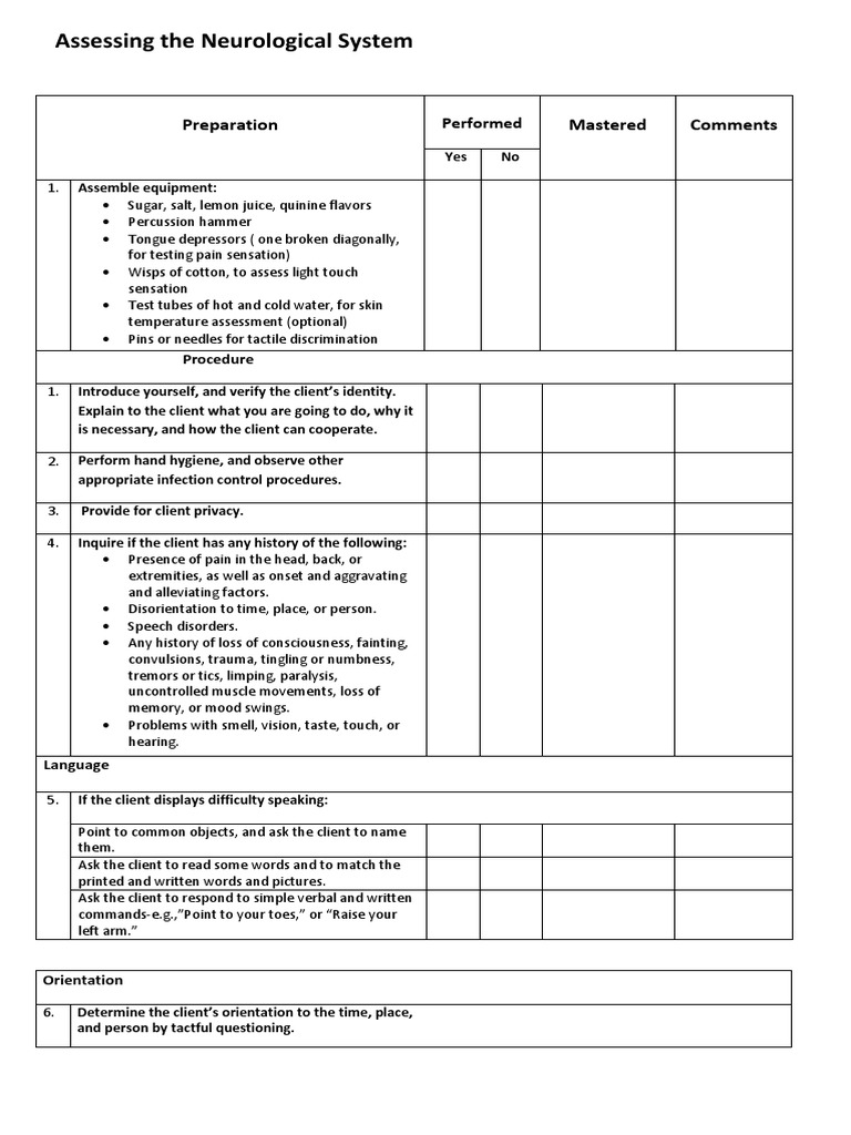 Neurological System Assessment | PDF | Anatomical Terms Of Motion | Elbow