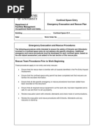 Confined Space Rescue Plan Template | PDF | Emergency | Emergency ...