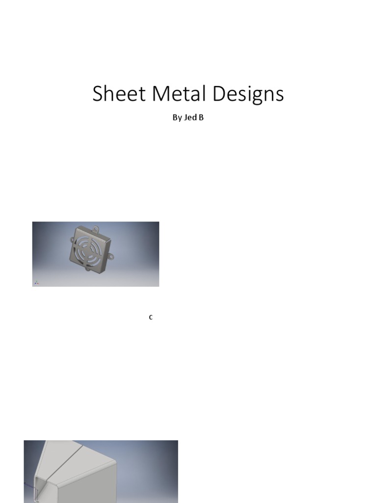 Sheet Metal Designs | PDF
