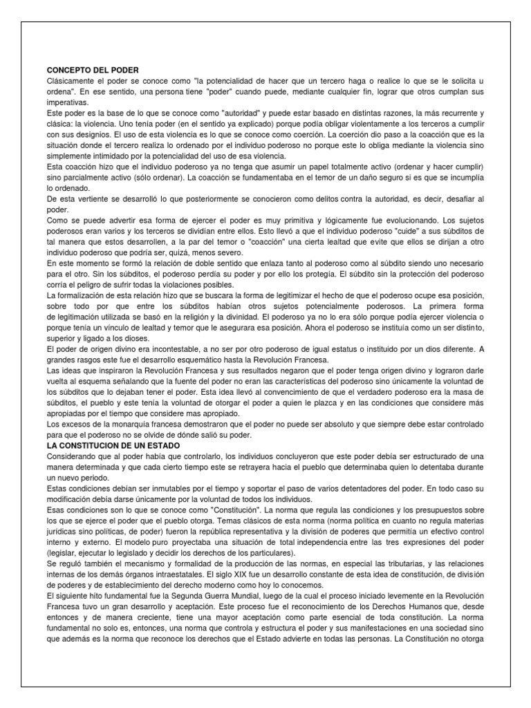 Concepto Del Poder | PDF | Democracia | Ideologías políticas