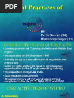 CSR Activities of Wipro | PDF | Corporate Social Responsibility | Economies