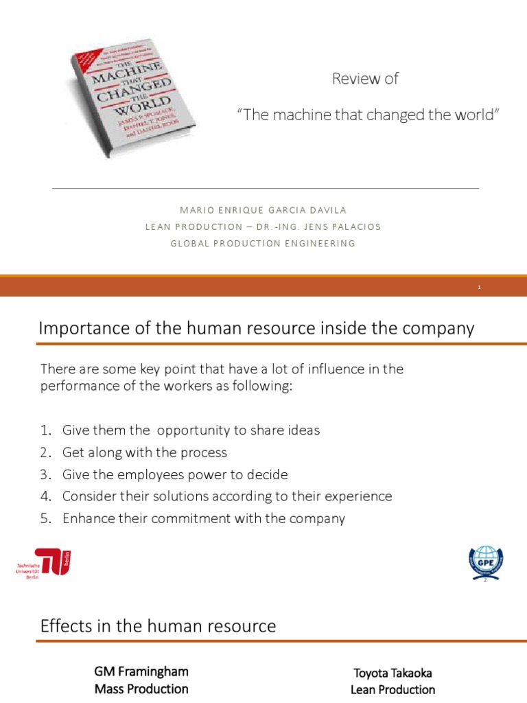 Review of "The Machine That Changed The World" | PDF