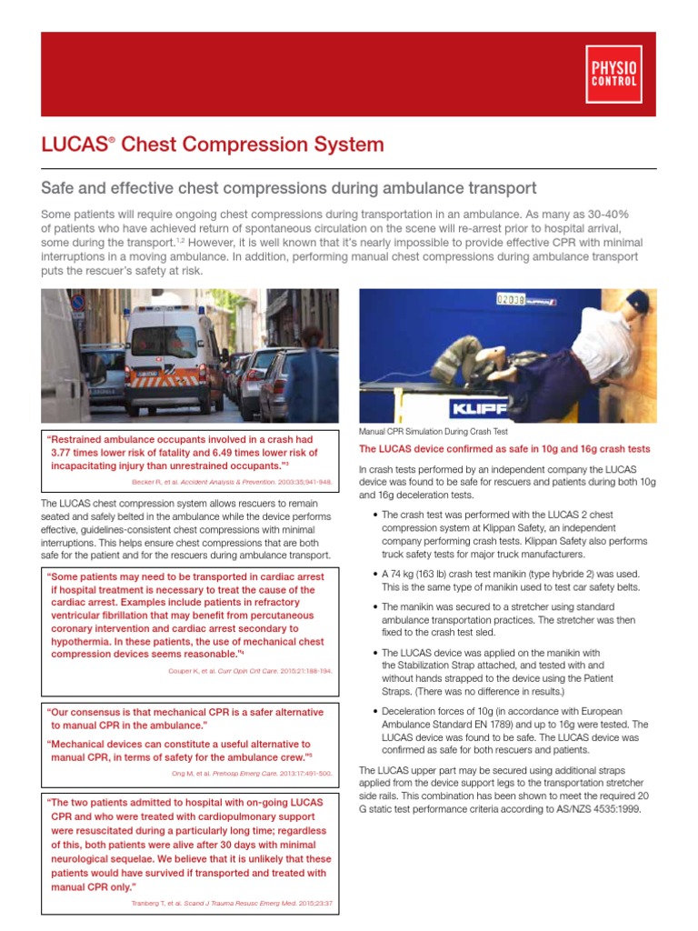 LUCAS Ambulance Transport | PDF | Cardiopulmonary Resuscitation ...