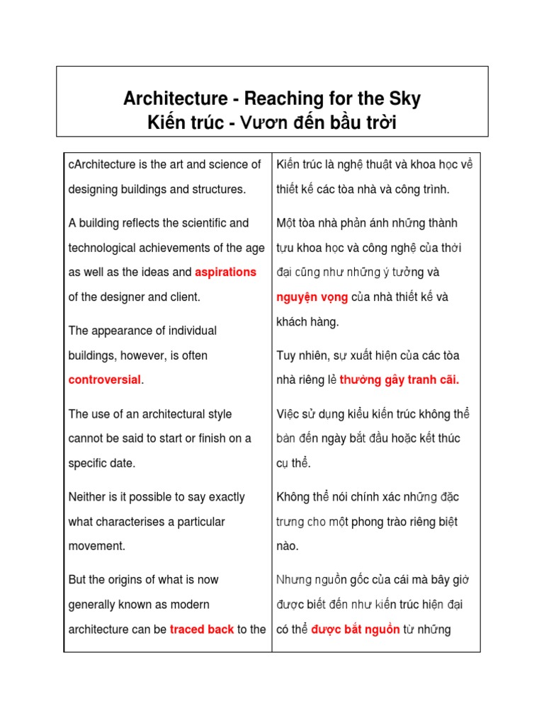 Architecture - Reaching for the Sky.docx