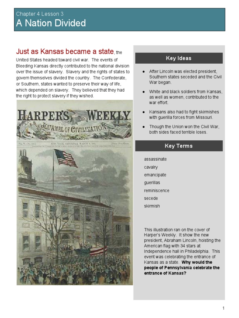 lesson 3 - a nation divided 2 | Confederate States Of America ...