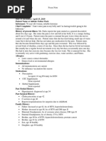 HEENT Focused Exam Soap Note | PDF | Allergen | Allergy