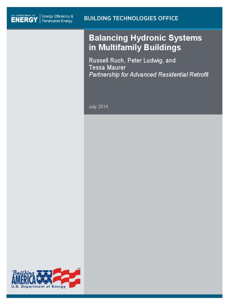 Balancing Hydronic Systems in Multifamily Buildings | PDF | Hvac ...