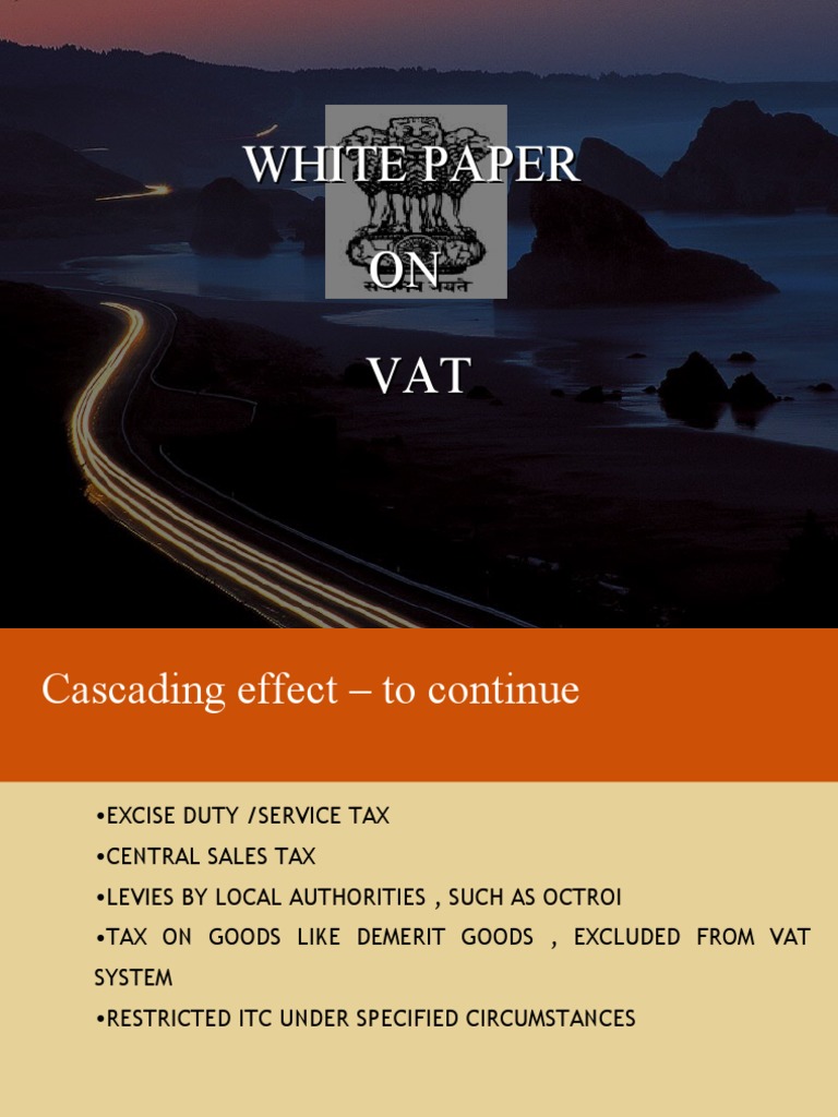 VAT Implementation White Paper Summary | PDF | Value Added Tax | Taxes