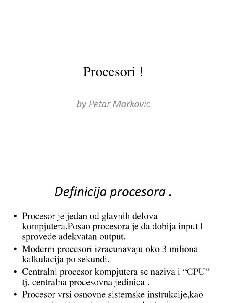 Prezentacija Iz Informatike | PDF