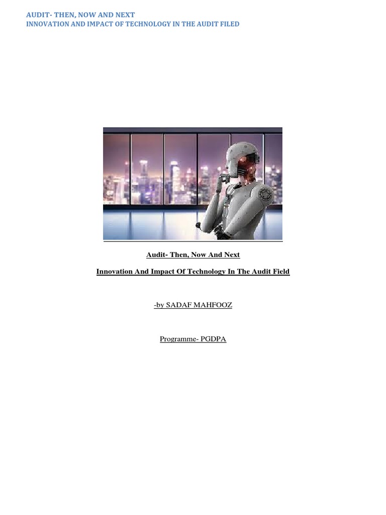 Technology and Audit | PDF | Audit | Analytics