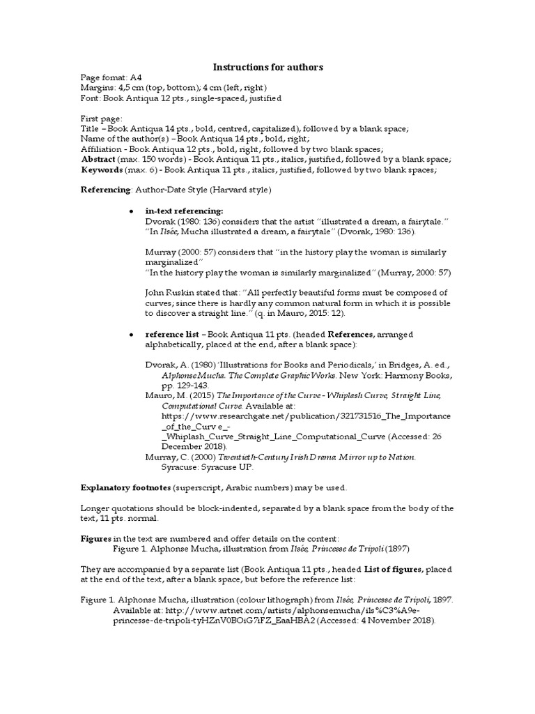 Instructions For Authors: Keywords Referencing In-Text Referencing ...