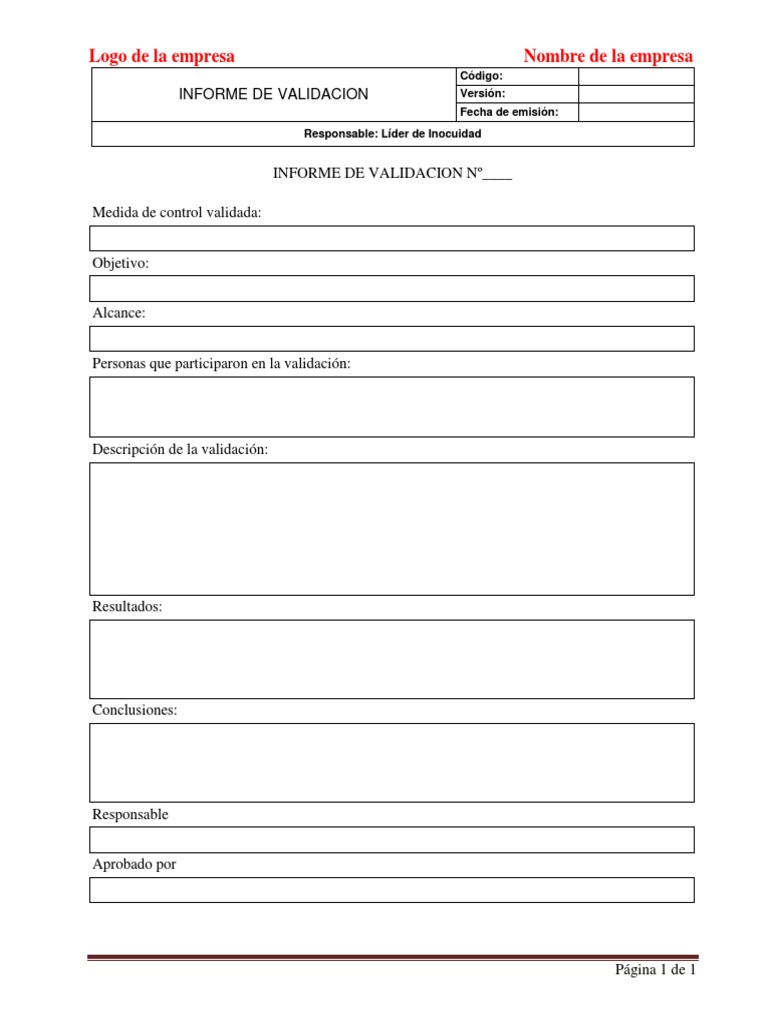 Informe de Validación PDF | PDF