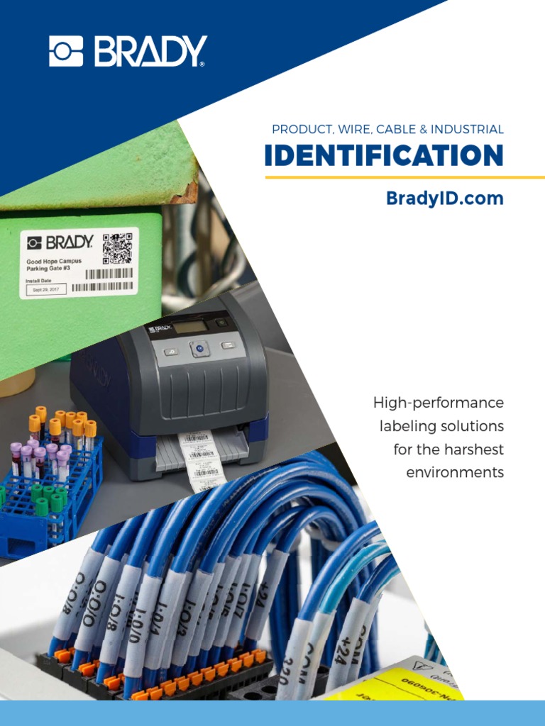 BRADY Identification Catalog PDF | PDF | Radio Frequency Identification ...