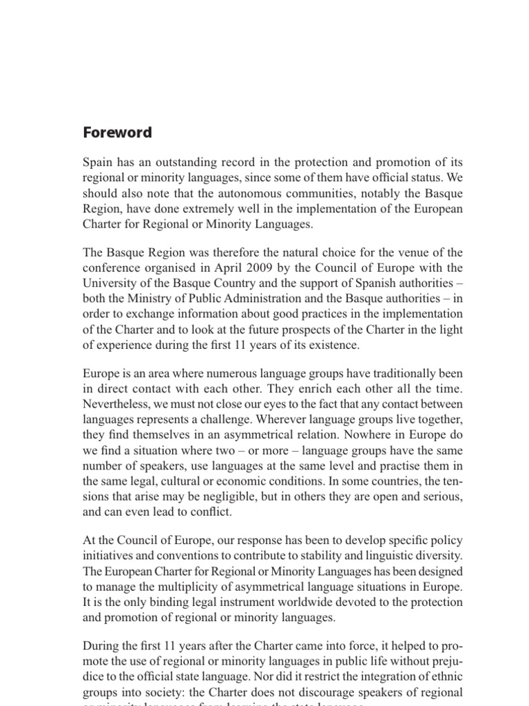 Minority Language Protection in Europe - Into A New Decade | PDF ...