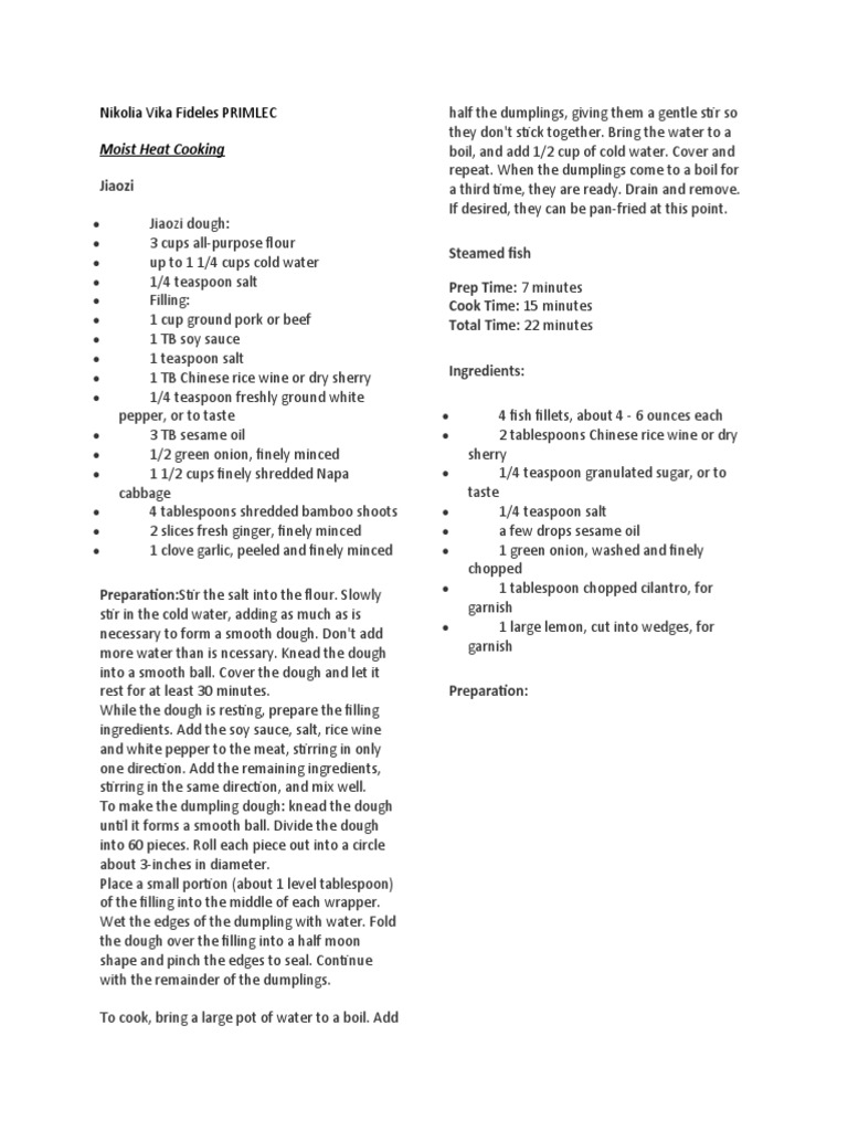 Cooking Method Recipes | PDF | Teaspoon | Foods