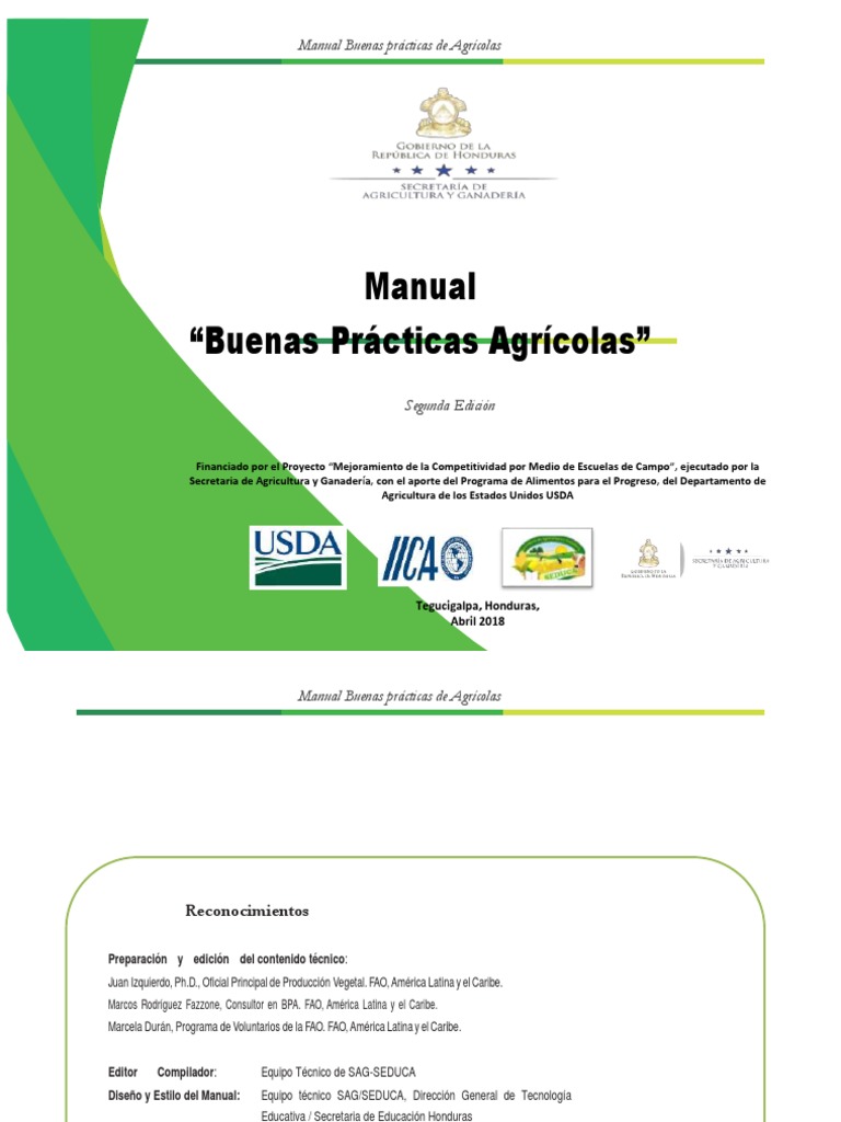 Manual de Buenas Practicas Agricolas PDF | PDF | Riego | Agricultura