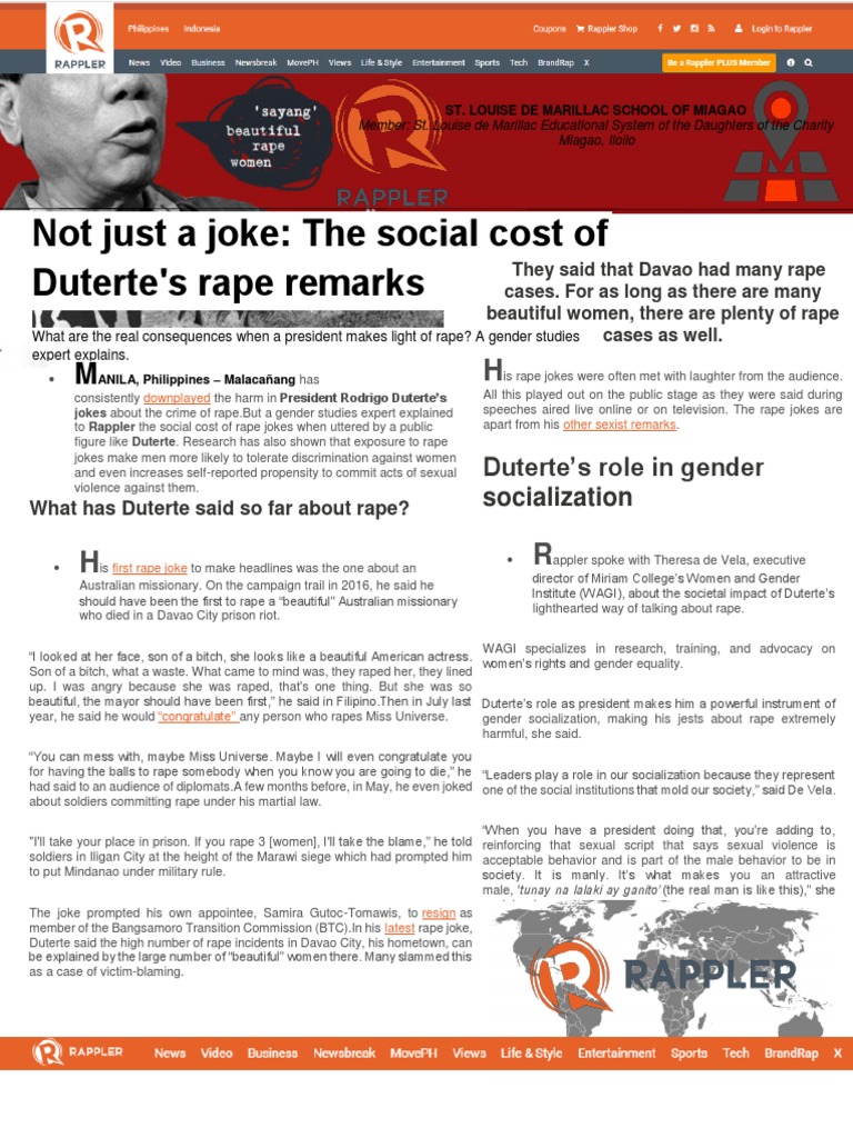 Rappler Documentary News | PDF | Gender Equality | Gender Studies
