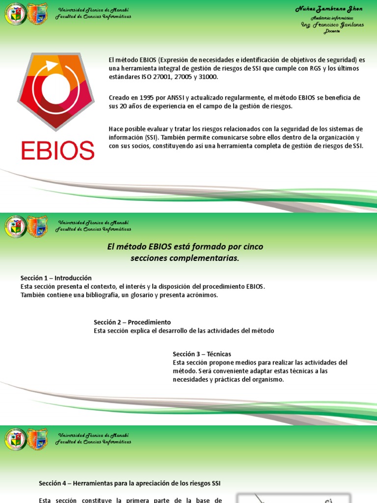 Ebios | PDF | Sistema | Sistema de informacion