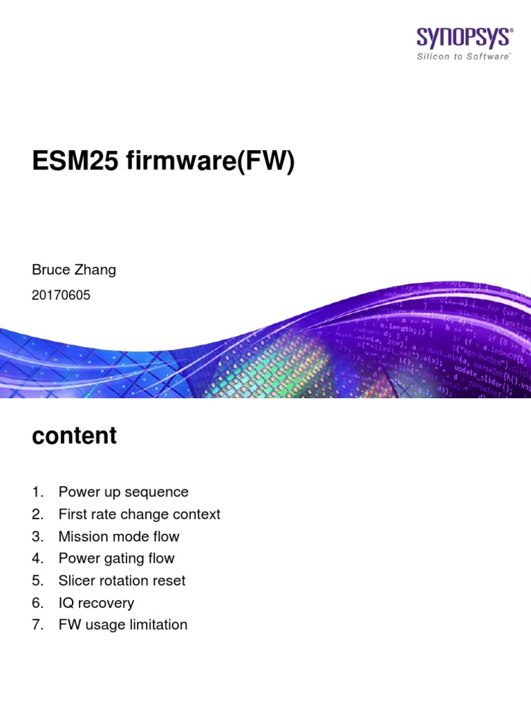 ESM25 Firmware | PDF | Computer Engineering | Computing