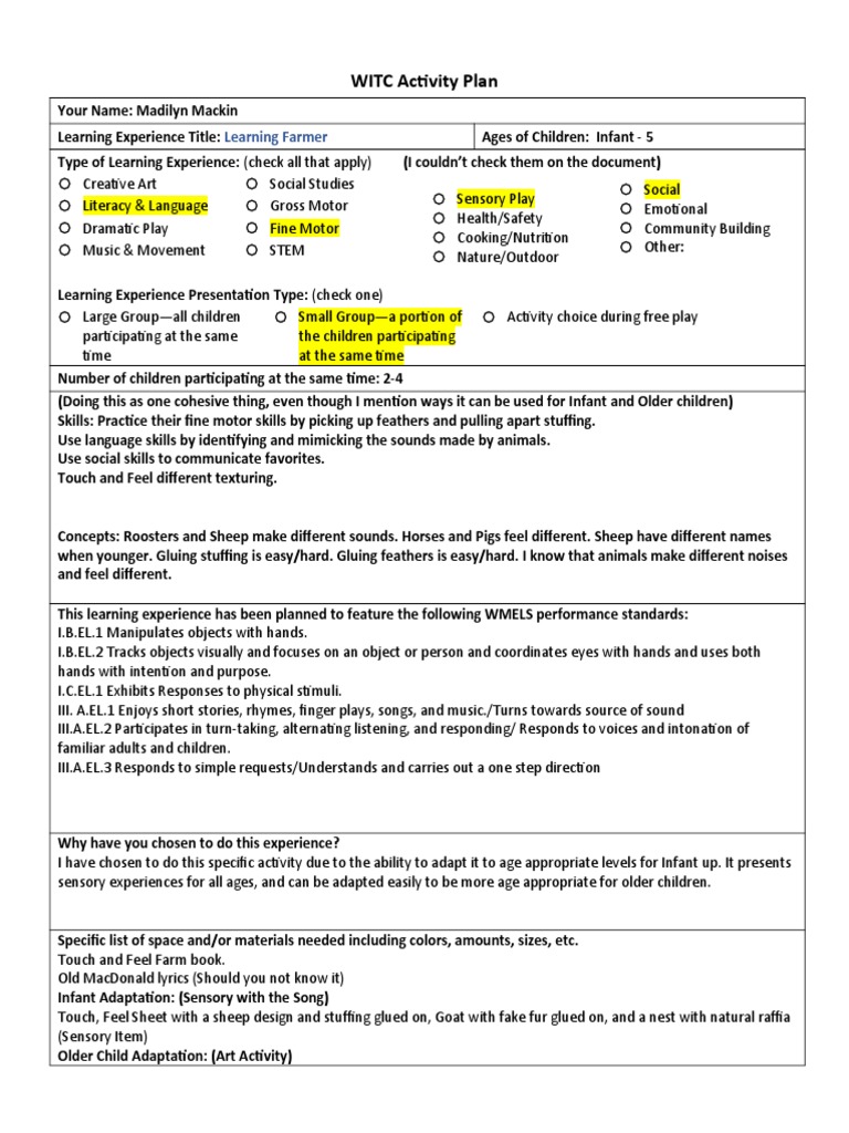 Touch and Feel | PDF | Learning | Vocabulary