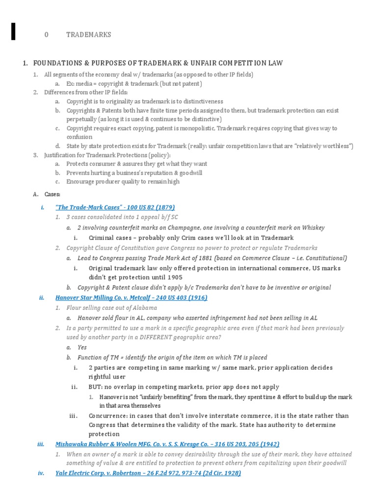 TM Outline - Fariis | PDF | Trademark Distinctiveness | Trade Dress