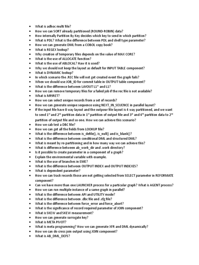 A Comprehensive Guide to Ab Initio Concepts, Components, Techniques and ...