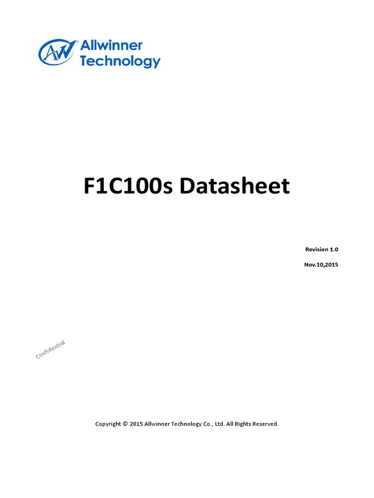 F1C100s Datasheet V1 0 PDF | PDF | Usb | License