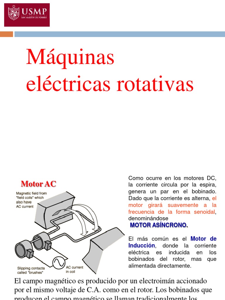 Máquinas Eléctricas Rotativas | PDF | Corriente eléctrica | Máquinas
