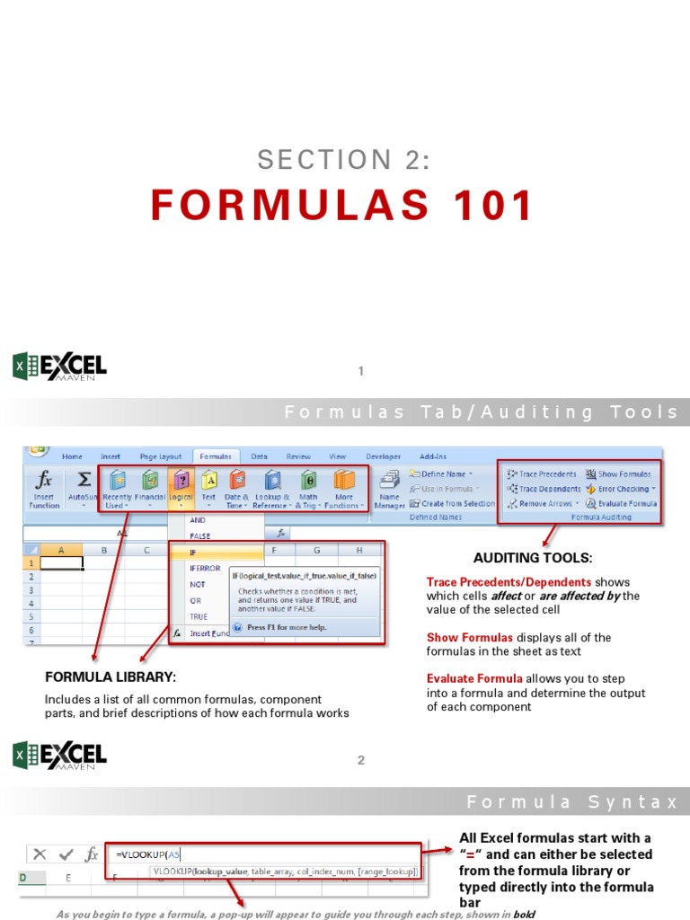 Excel Formulas & Functions | PDF | Array Data Structure | Microsoft Excel