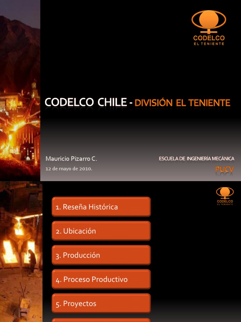 Codelco Chile - División El Teniente | PDF | Rieles | Materiales
