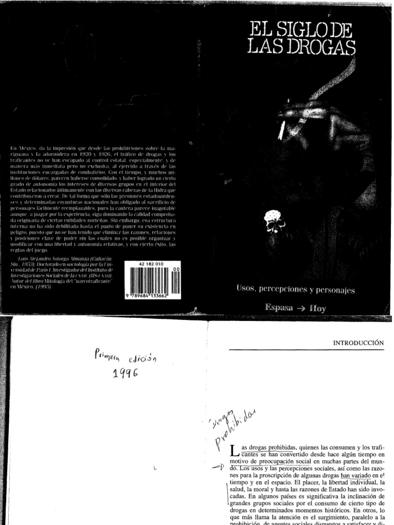 Astorga L El Siglo De Las Drogas Pdf Pdf Opio Drogas