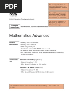 Mathematics Advanced Extension 1 and Extension 2 Reference Sheet PDF ...