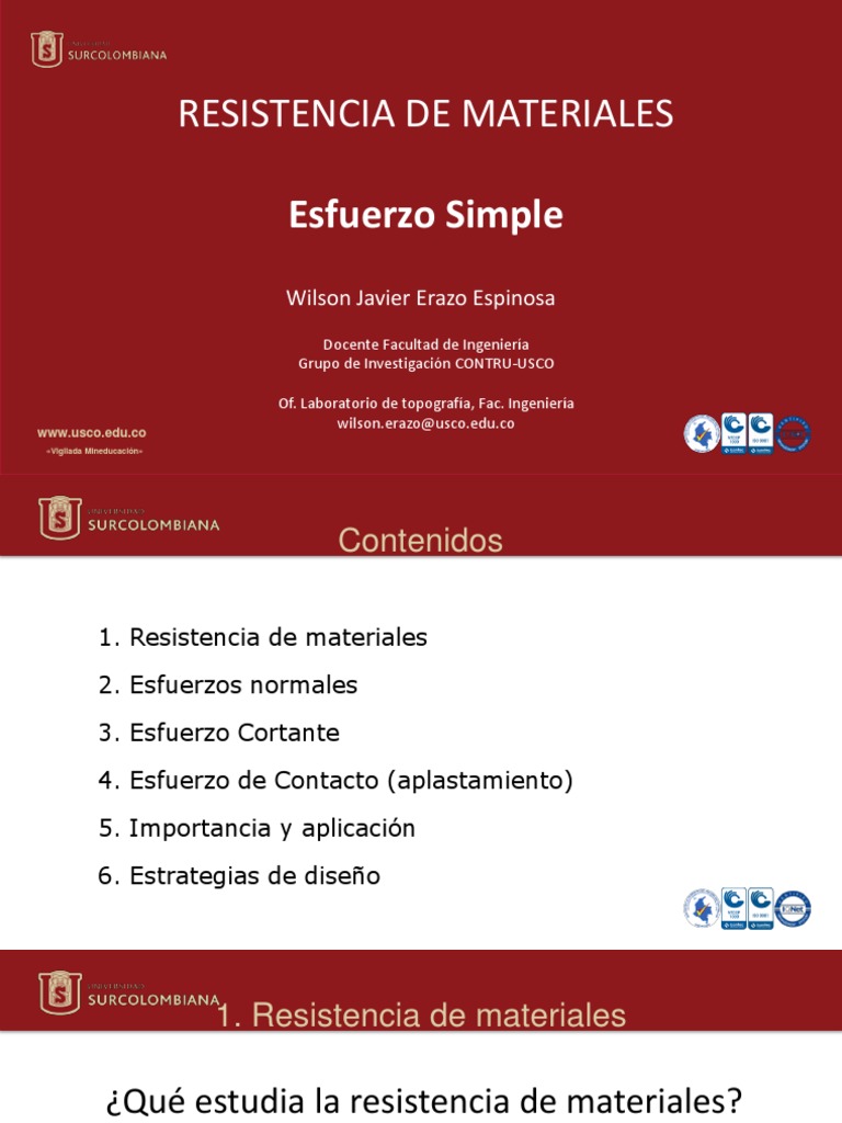 Esfuerzo Simple | PDF | Resistencia de materiales | Rigidez