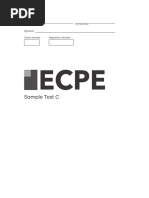 Michigan English Test MET: Sample Questions | PDF | Tests | Test ...