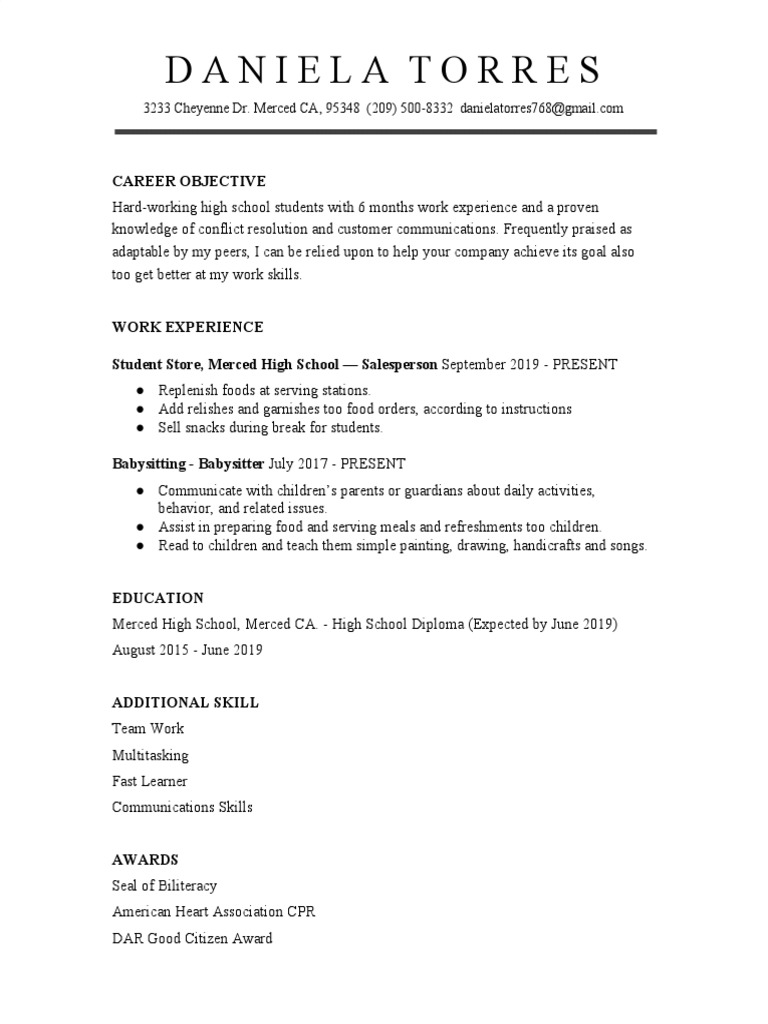 Resume 2019 | PDF
