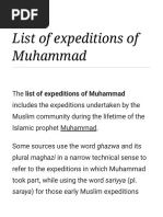 Prophet Muhammad - 27 Battles in 8 Years With Disbelievers. | PDF