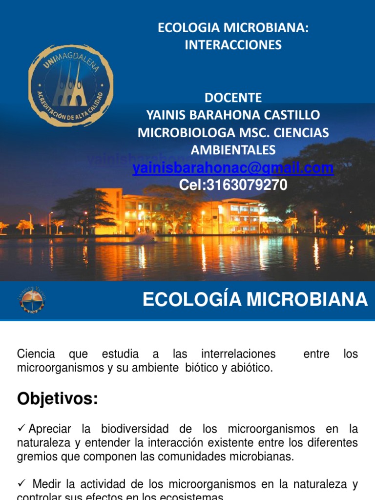 Microbial Interactions An Introduction To Microbial Ecology Pdf
