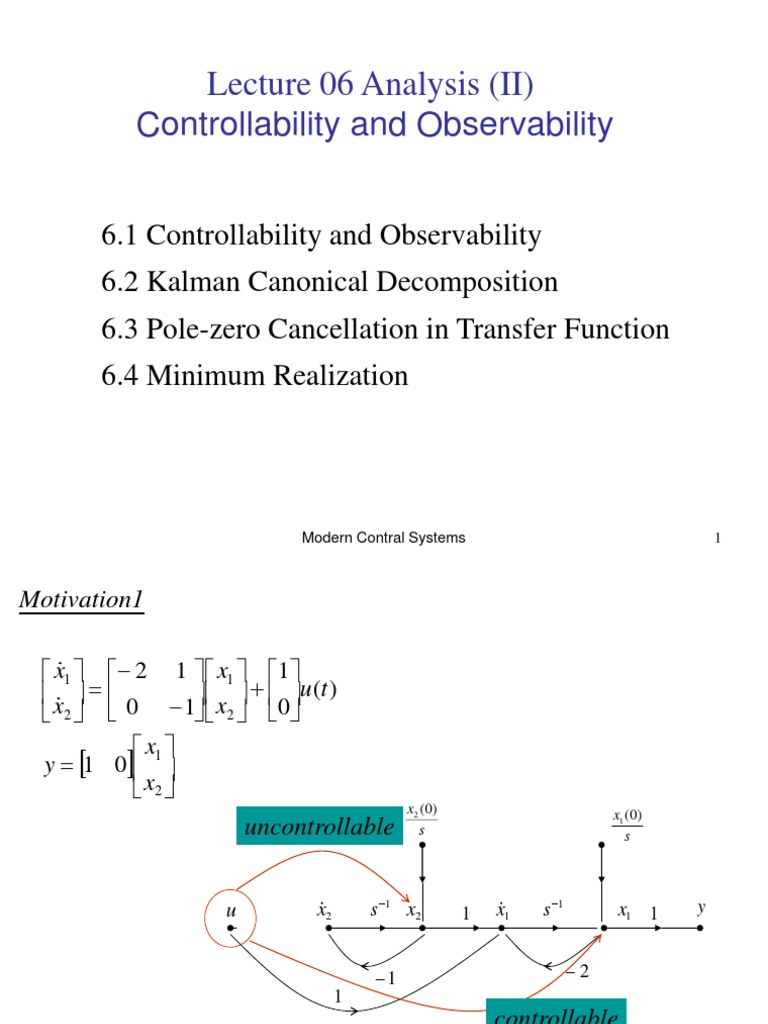 MSC Lecture06 | PDF | Control Theory | Functions And Mappings