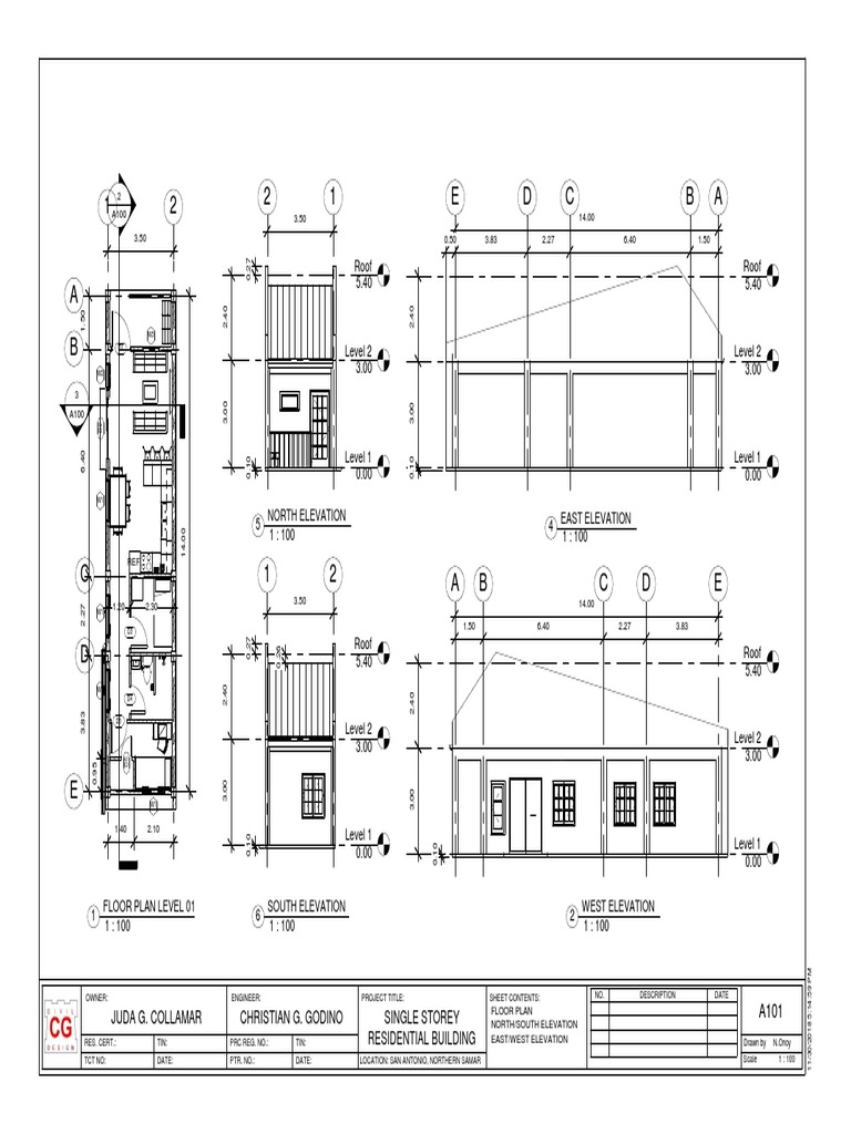 Juda House DRAWINGS | PDF | Door | Building Materials