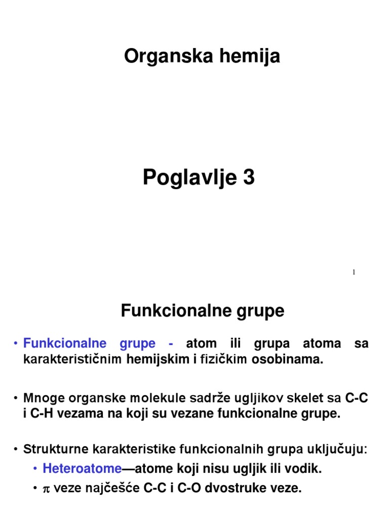 Funkcionalne Grupe | PDF