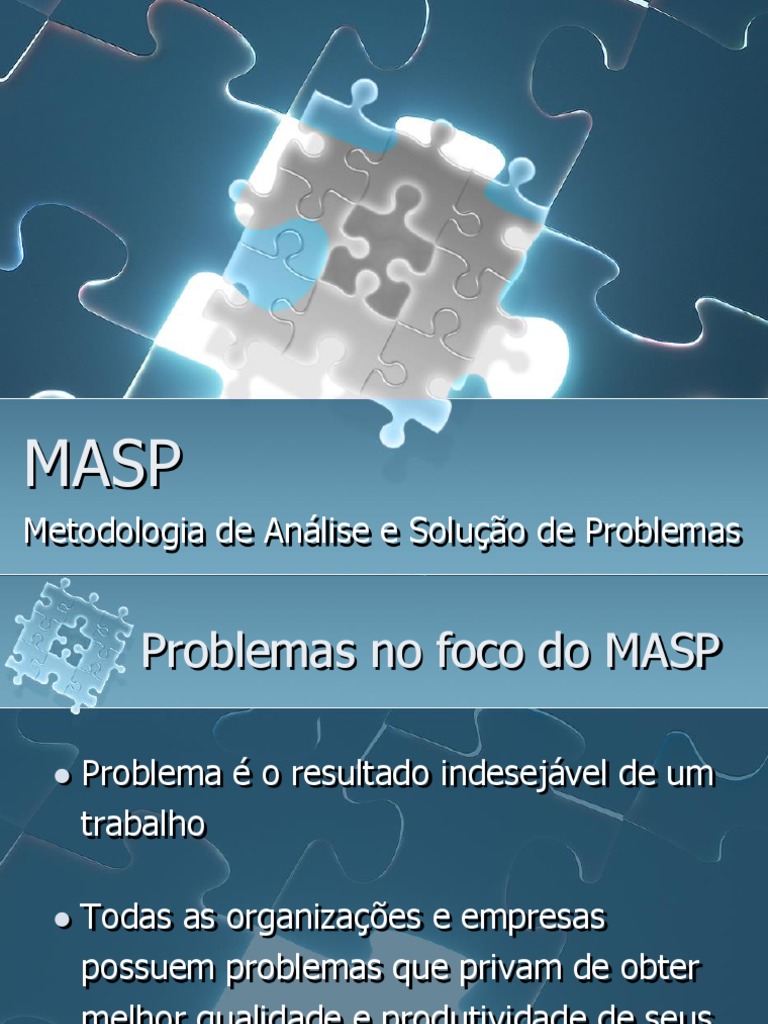 Masp | PDF | Seis Sigma | Qualidade (negócios)