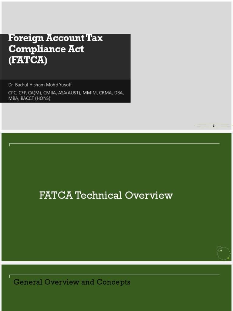 FATCA | PDF | Withholding Tax | Securities (Finance)