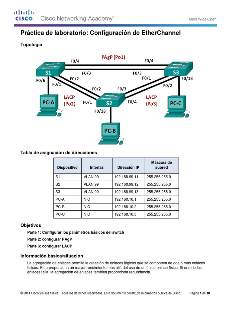 3.2.1.4 Lab - Configuring EtherChannel | PDF | Protocolos de red | Redes de computadoras