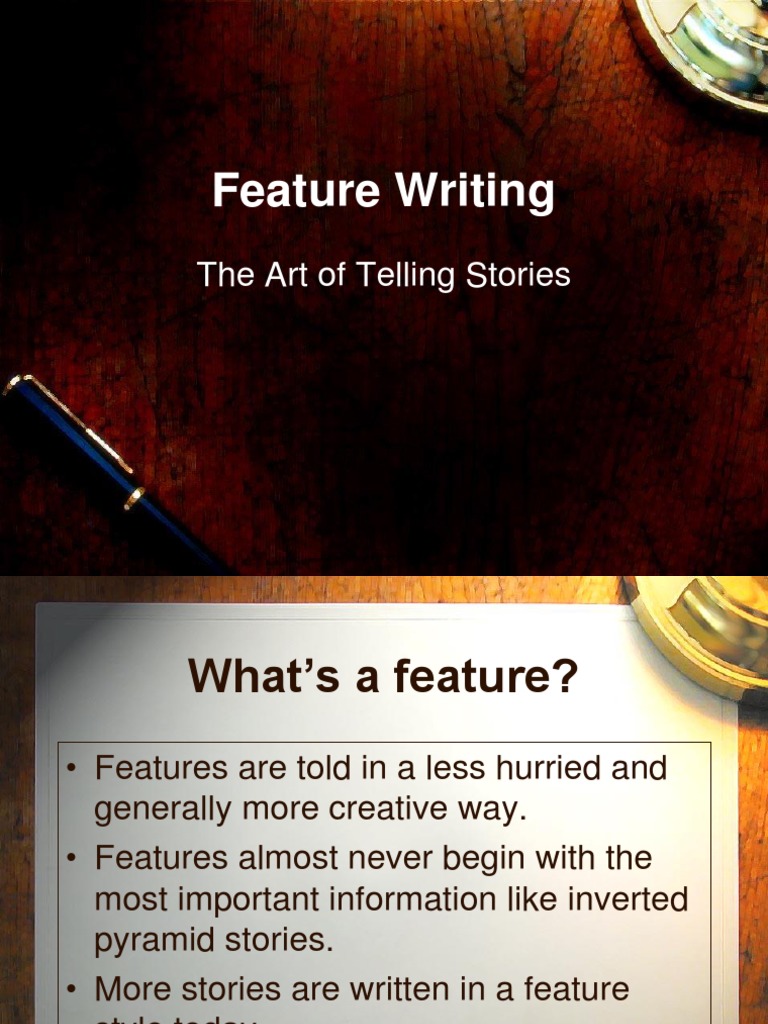 Feature Writing: The Art of Telling Stories | PDF | Communication